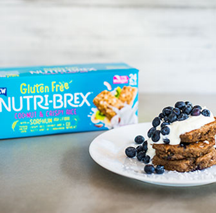 Blueberry and Coconut Pancakes using Nutri-Brex gluten free cereal ...