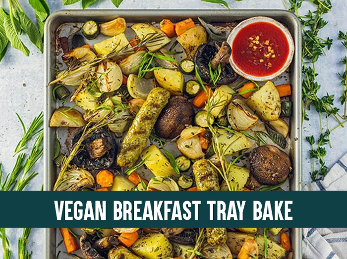 Vegan Breakfast Sausage Tray Bake - Coeliac UK